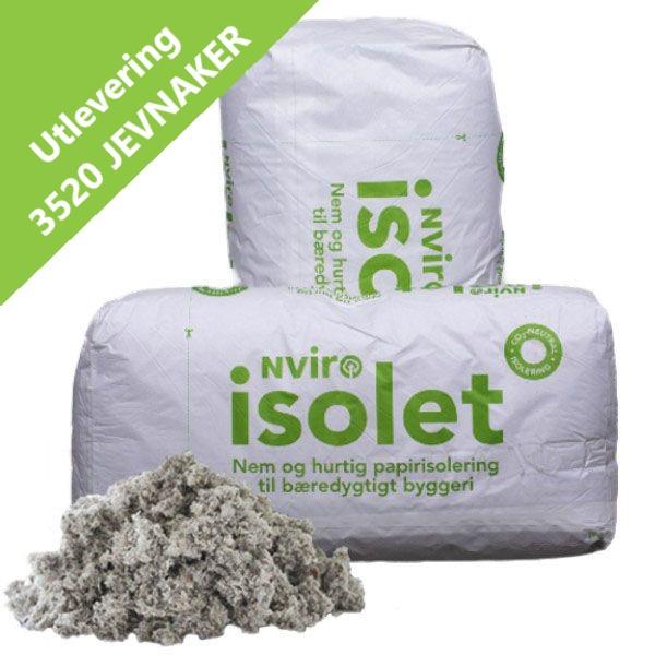 Nviro Isolet Celluloseisolasjon 1pk/10kg (Jevnaker) - Vindsperre.no